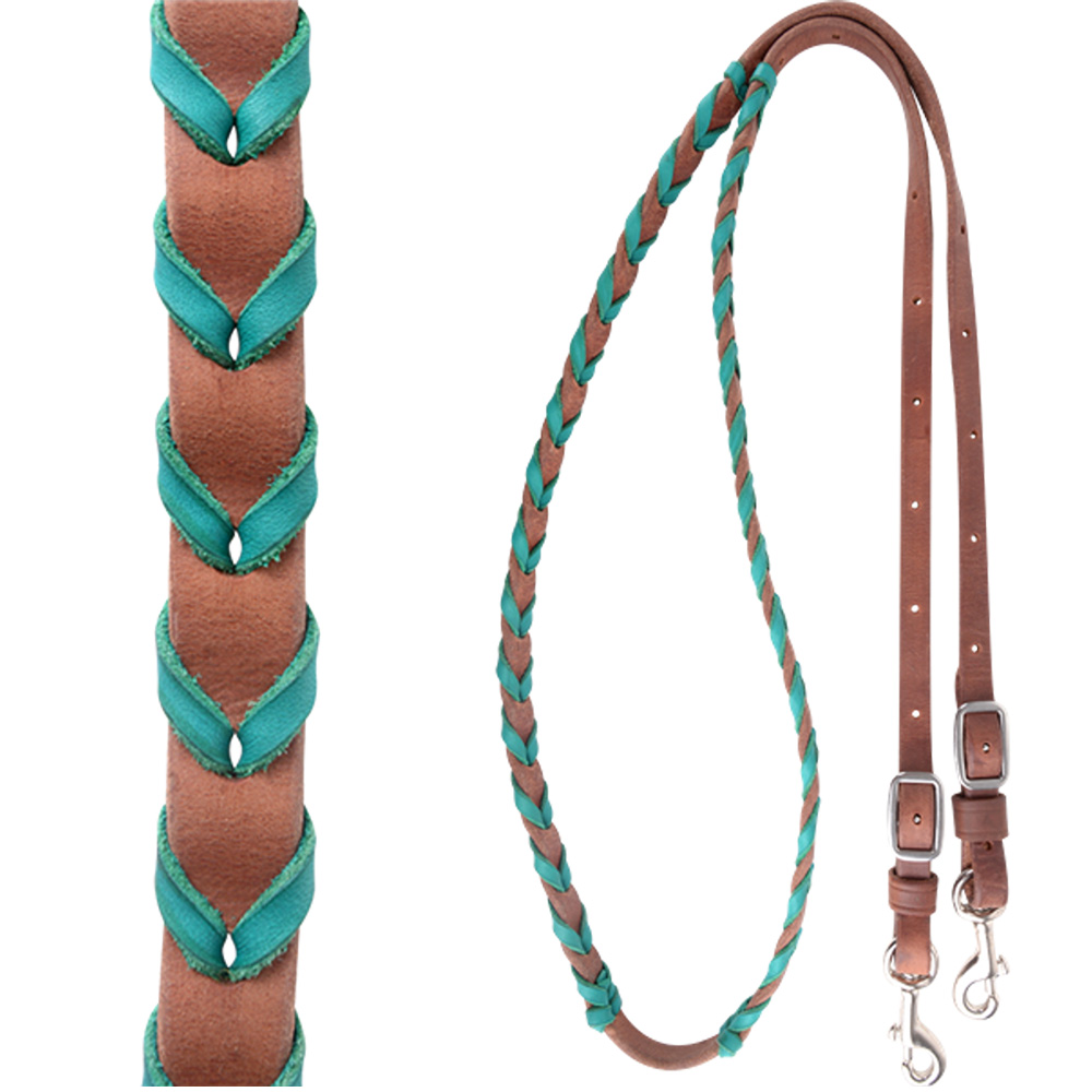 Martin Saddlery MARTIN LACED BARREL REINS - 3/4" & 5/8" | WRS